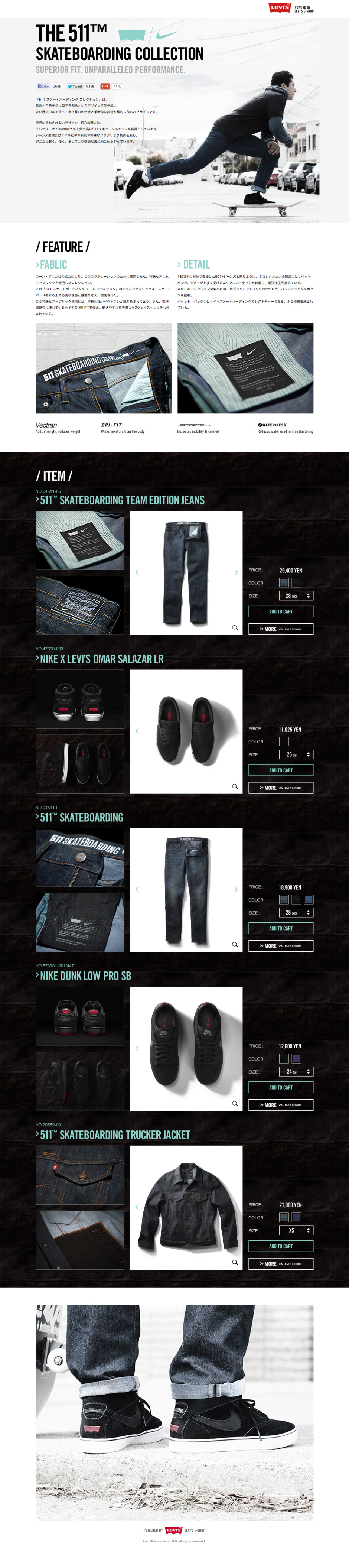 LEVI’S THE511 SKATEBOARDING COLLECTION – Chocolu.net